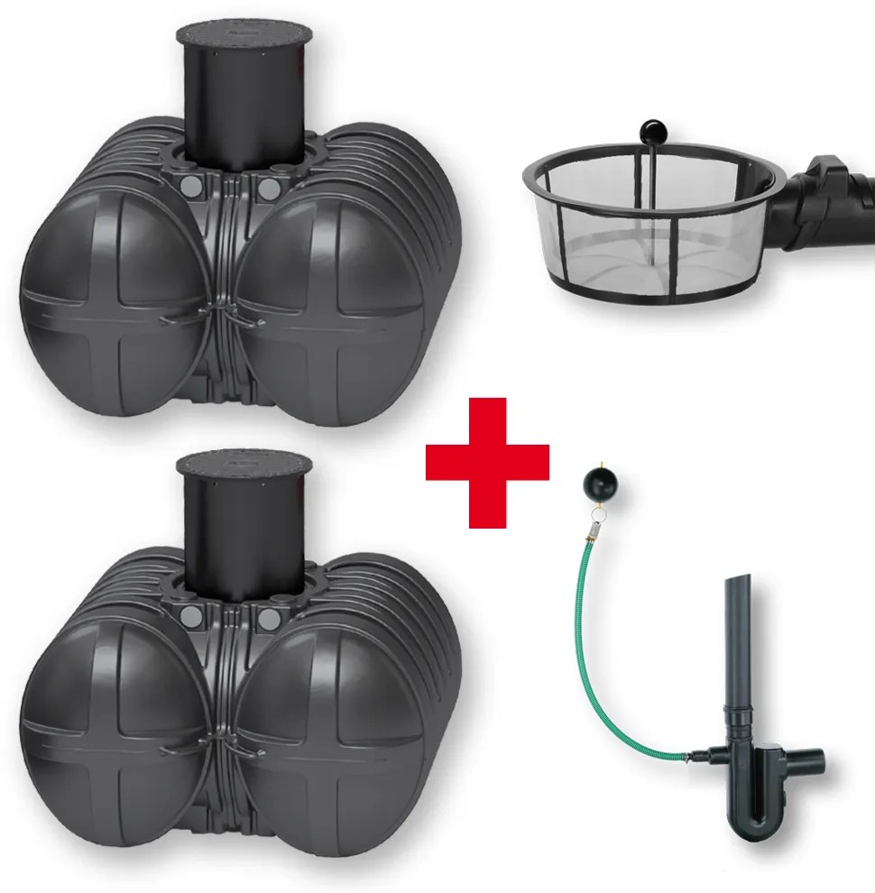 Retenční nádrž Roth s filtrem, 100 % retence O 10 000 l 1135009445