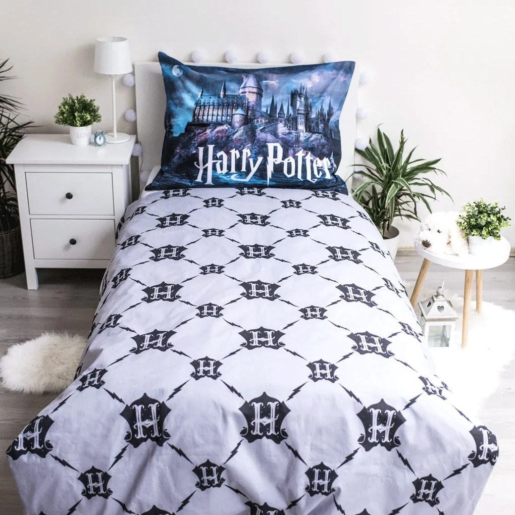 Jerry Fabrics Povlečení Harry Potter 054 svítící efekt 140x200, 70x90 cm