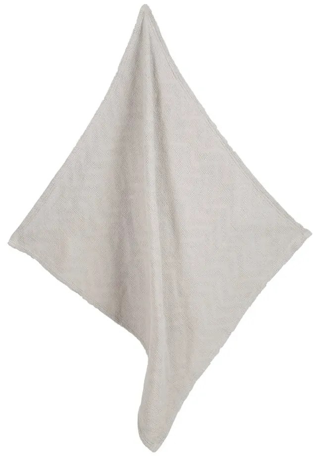 Světle šedá pletená dětská deka z bio bavlny 80x80 cm Lil Planet – Roba