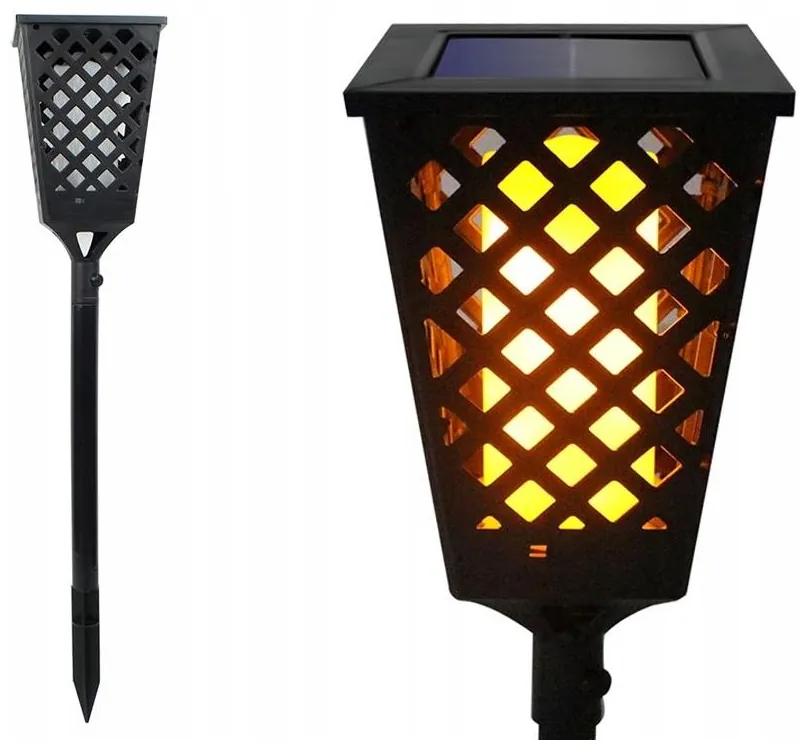 Illumaxx LED Solární lampa LED/0,6W/5,5V IP65 107 cm černá OS0044