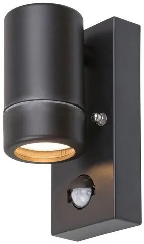 Rabalux MEDINA venkovní nástěnné svítidlo se senzorem 1xGU10/10W/230V černá IP44