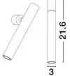 Minimalistické nastěnné svítidlo Arlo Bílá