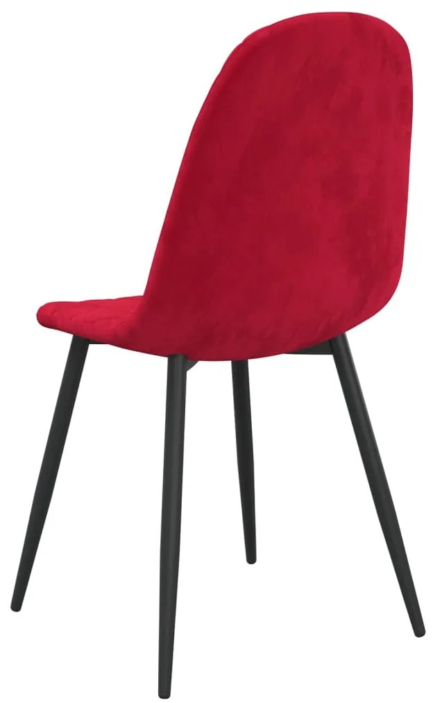 Jídelní židle Rensvik - 2 ks - samet | vínové