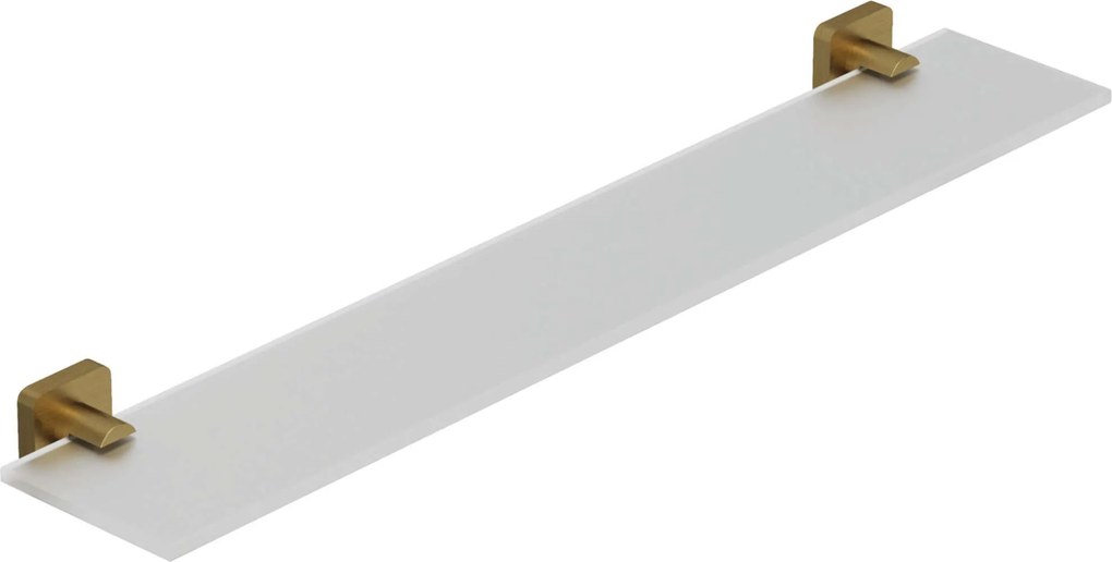 Kludi Vela S - Polička, délka 60 cm, sklo/kartáčované zlato 25973N0