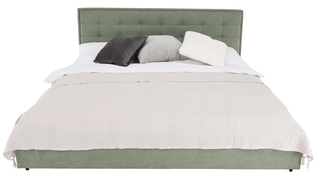 Manželská postel 180 cm Essie (s roštem) (mentolová). 1021284