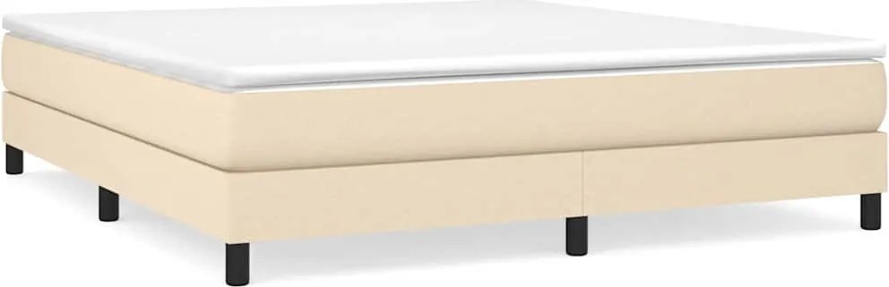 Rám postele s boxspringem krémový 180 x 200 cm textil 3120537