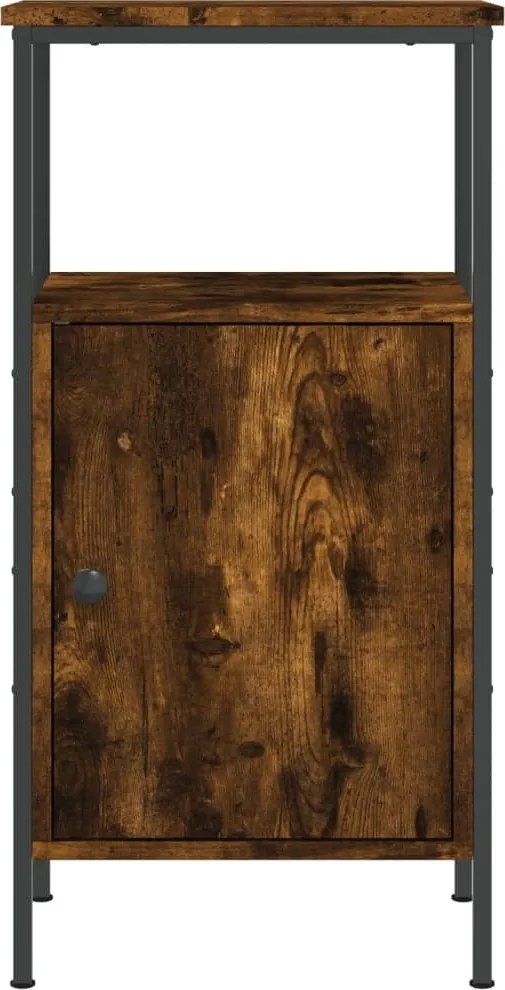 vidaXL Noční stolek 41 x 31 x 80 cm kompozitní dřevo [825925] Barva: kouřový dub