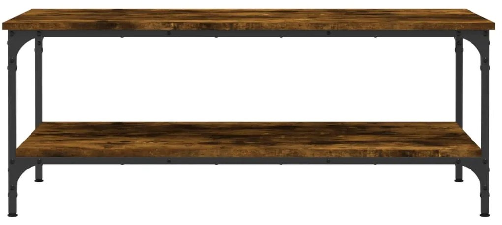 Konferenční stolek kouřový dub 100x55x40 cm kompozitní dřevo - Default Title