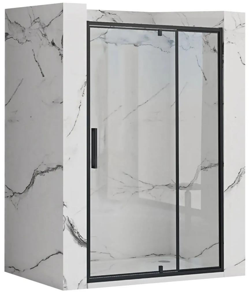 Rea - RAPID SWING jednokřídlé sprchové dveře, černý, 120 x 195 cm, REA-K6413