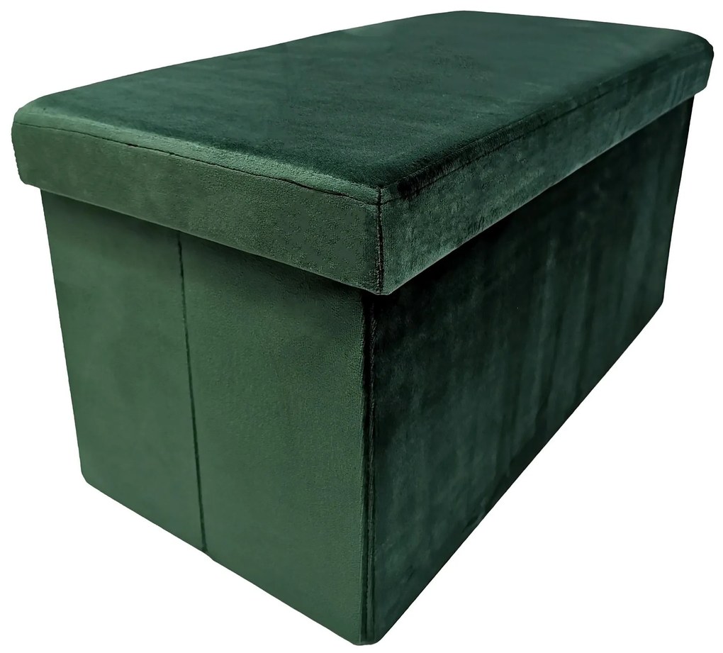 Skládací taburet PERFECT DUO 60x30 cm tmavě zelený