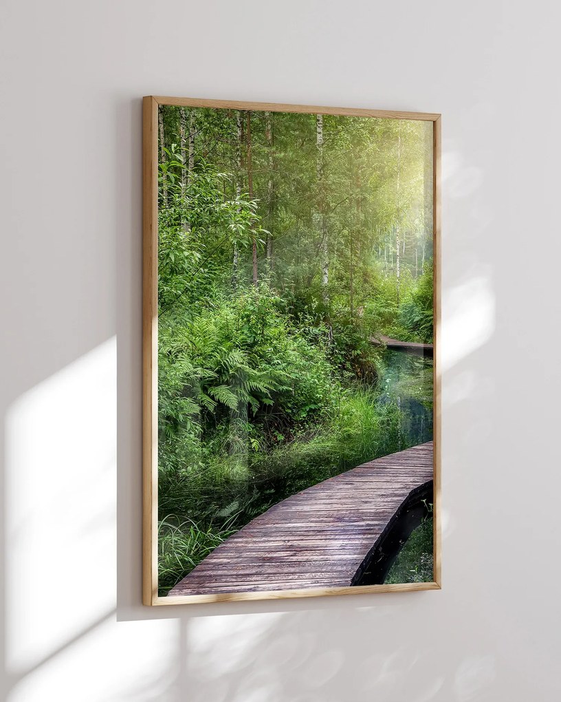 Oboustranný plakát Lesní Vodopád / Lesní Lávka | 30 x 42 cm | DP351321