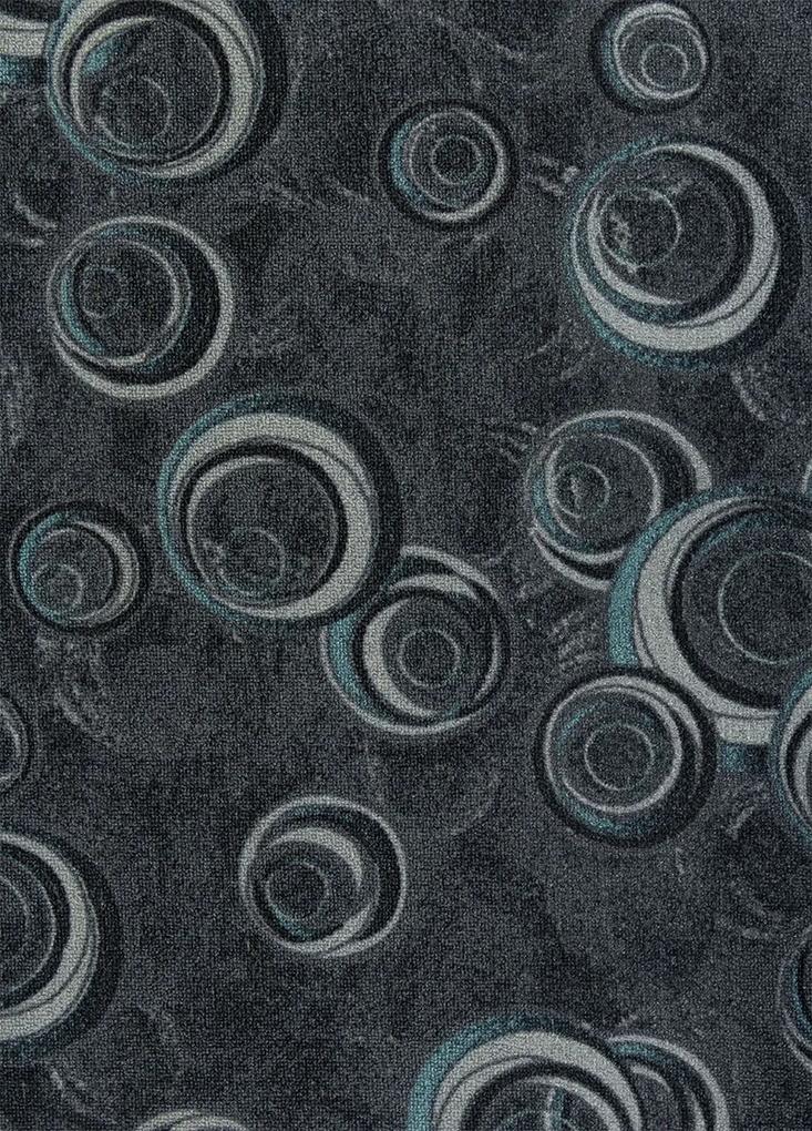 Koberce Breno Metrážový koberec DROPS 99, šíře role 400 cm, Šedá, Vícebarevné