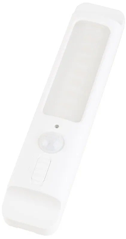 LED svítilna do skříňky, 1x LED 0,5w 4000k, w, pohybový senzor + věšák