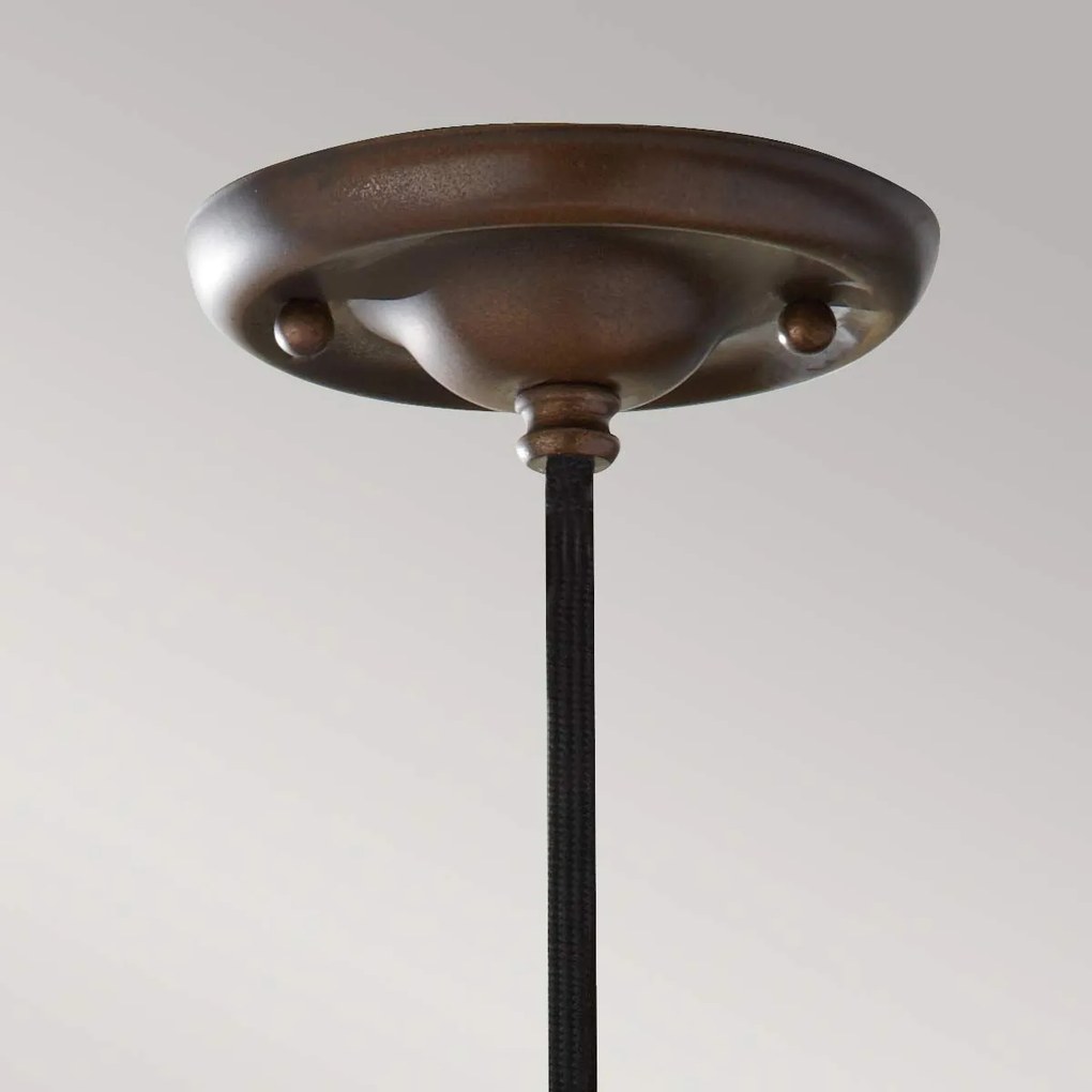 Retro lustr Elstead Urban Renewal 1xE27 Bronz