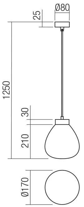 Smarter Závěsné svítidlo Luke, ø17cm