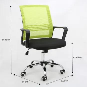 Kancelářská židle APOLO zelená/černá