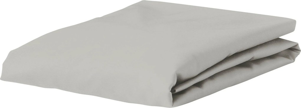 Prostěradlo s gumou Premium Percale 180 x 210 cm stříbrné