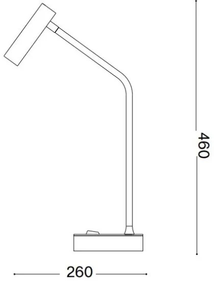 Ideal Lux - LED Stolní lampa EASY LED/3,5W/230V CRI 90 černá