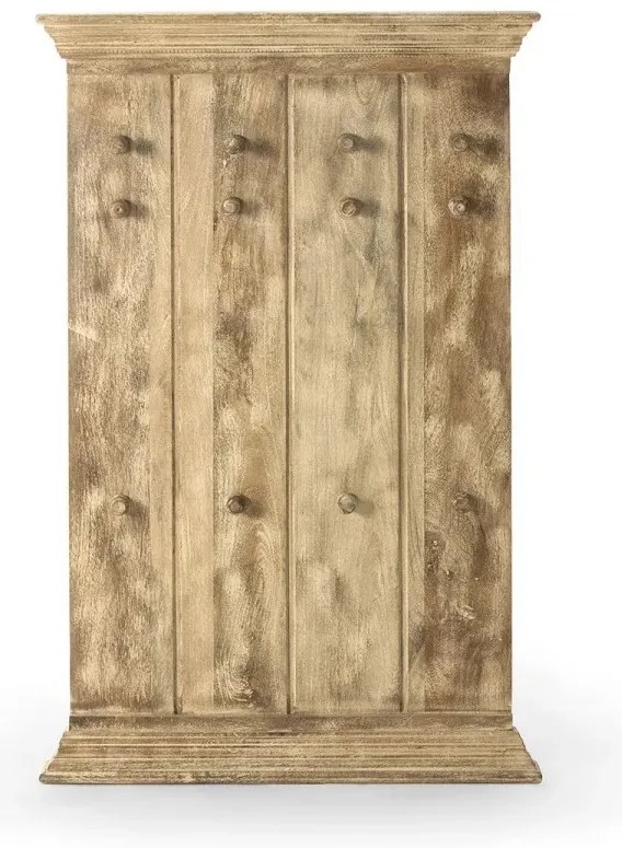 furniture-nabytek.cz - Masivní šatní panel Patinor z mangového dřeva, lakovaný, přírodní barva – 70×6×110 cm