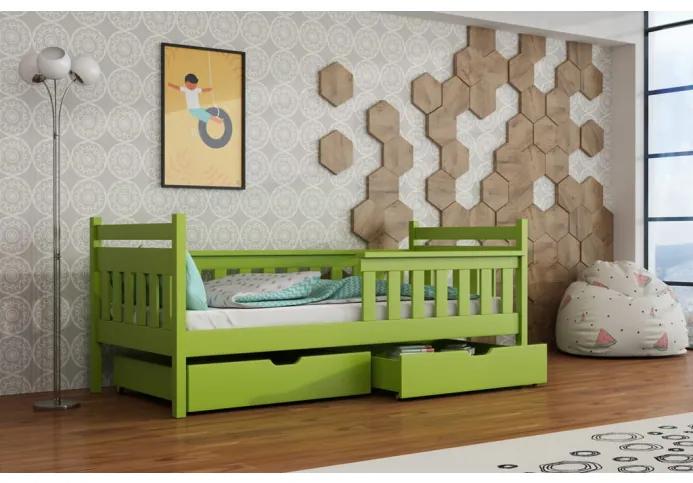 Dětská postel 80x180 ENNY - zelená
