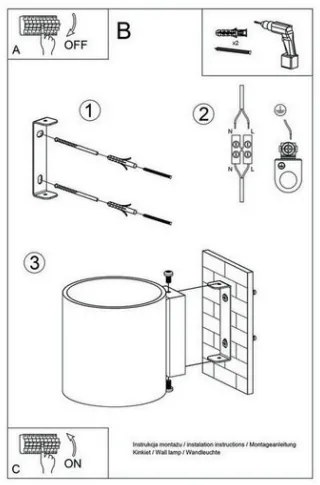Nástěnné svítidlo SOLLUX Orbis 1 G9 1x40W bez zdroje SL.0048 černá