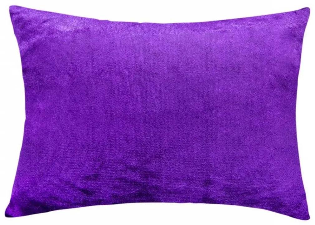 XPOSE® Mikroplyšový povlak na polštář - tmavě fialový 50x70 cm