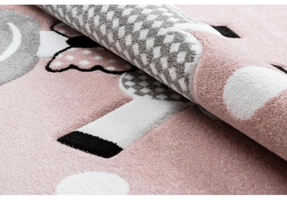 Dětský kusový koberec Ovečka růžový 120x170cm