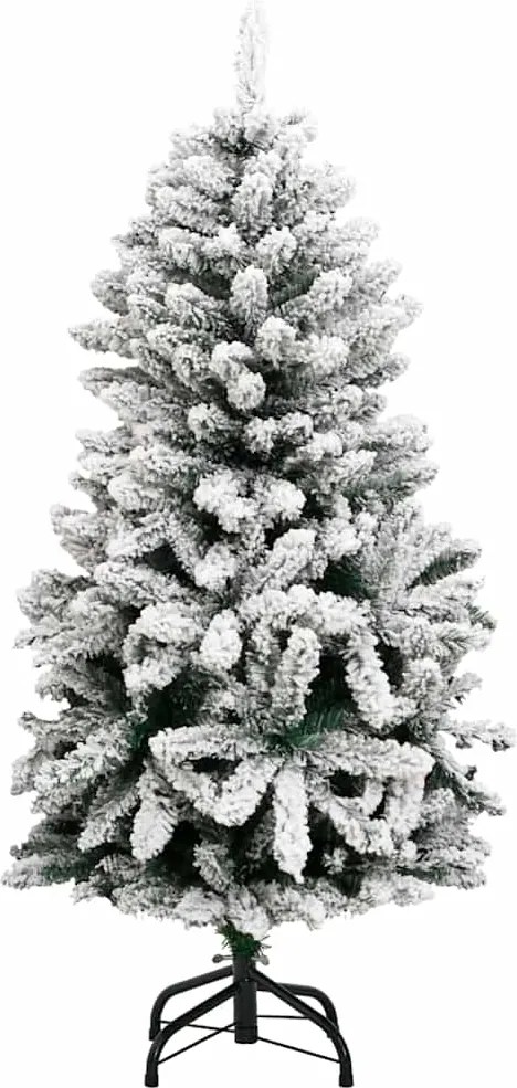 Umělý sklápěcí vánoční stromek se 150 LED a koulemi 120 cm 3210097