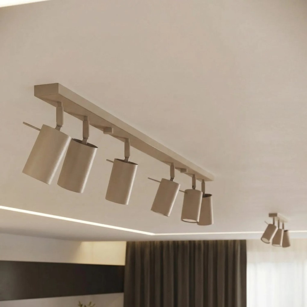Sollux Lighting Nástěnné svítidlo RING šedobéžové
