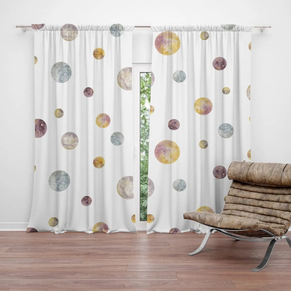 Sablio Závěs Galaktické bubliny: 2ks 140x250cm