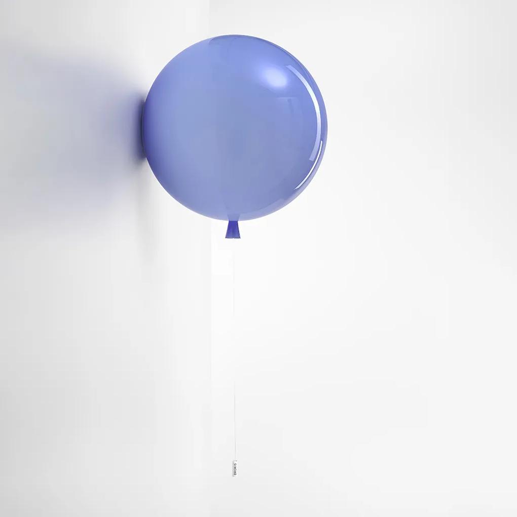 Nástěnná skleněná svítidla Memory Wall připomínající nafukovací balónky Barva: Modrá, Průměr: 250 mm, Sklo: Lesklé