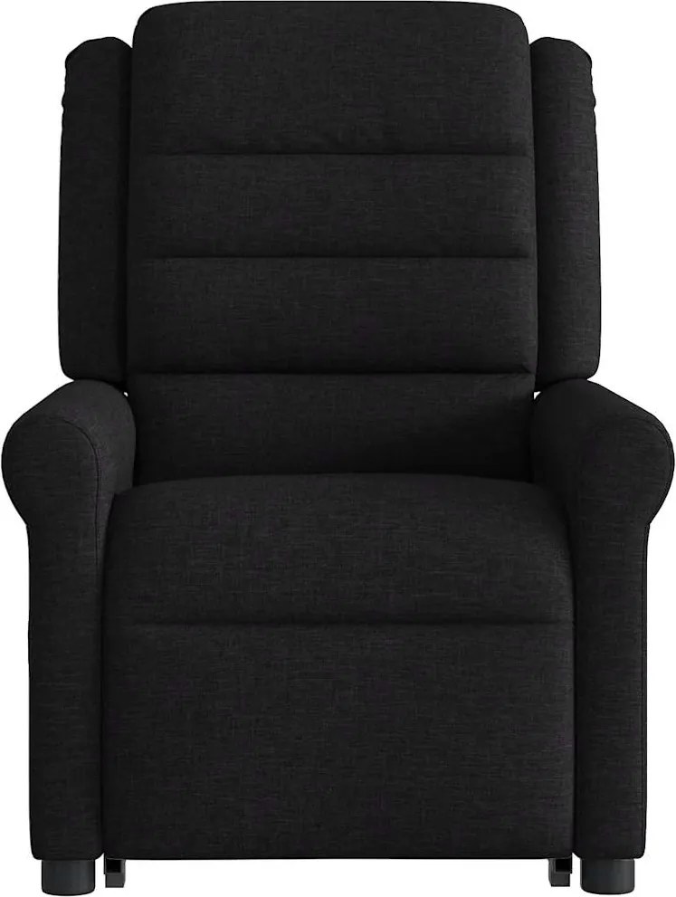 Zvedací polohovací křeslo černé textil 3303316