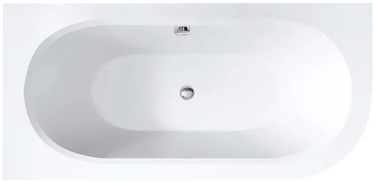 BPS-koupelny Akrylátová asymetrická vana k vestavbě HYD-EBI160L-VEST 160x75 cm LEVÁ, bílá