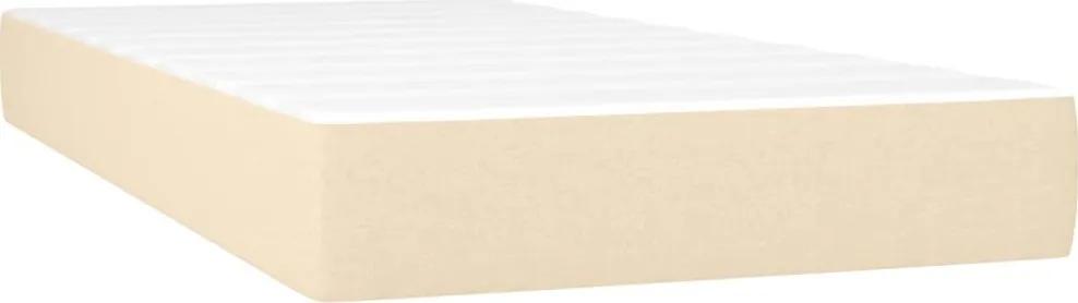 vidaXL Box spring postel s matrací 90x190 cm textil [3131638] Barva: světle šedá