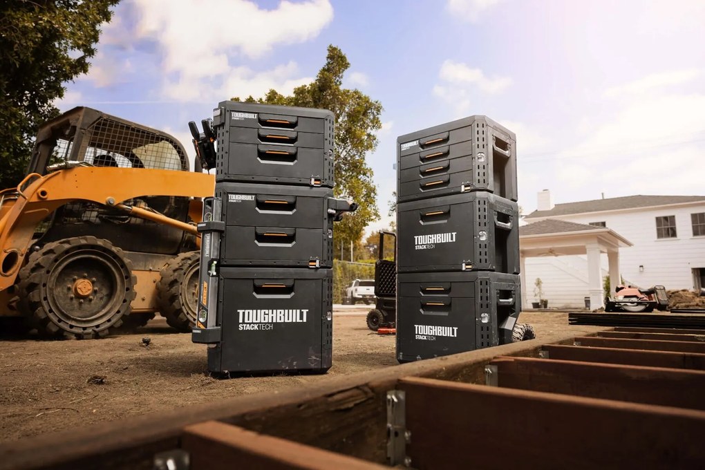 ToughBuilt | StackTech® – pojízdný box na nářadí se 2× zásuvkami