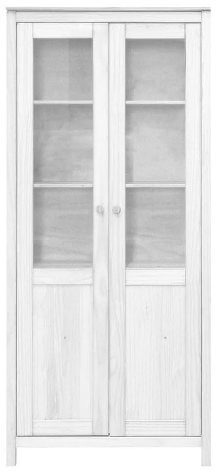 Idea nábytek Vitrína 2 dveře TORINO bílá