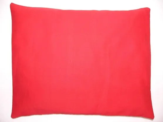 S radostí - vlastní výroba Pohankový polštář červený Velikost: 35 x 40 cm