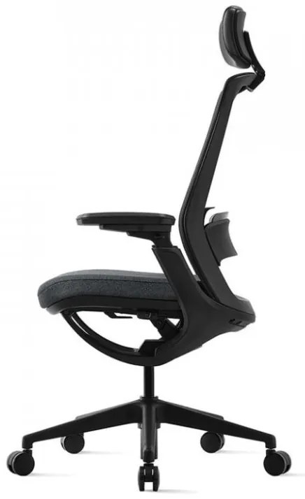 Office Pro Kancelářská ergonomická židle ROLY BLACK - síťovina Světle modrá