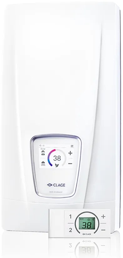 CLAGE DSX TOUCH SERVOTRONIC MPS komfortní průtokový ohřívač, 18-27kW, 400V, 3200-36600