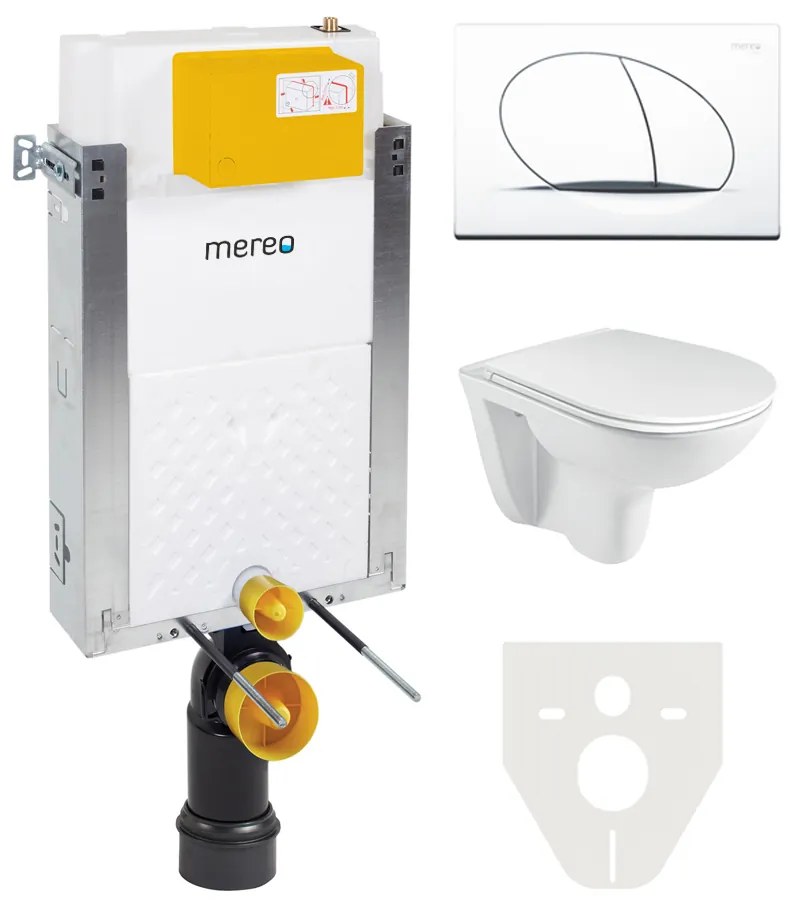 Mereo Mereo, WC komplet pro zazdění s přislušenstvím, MM01SETR