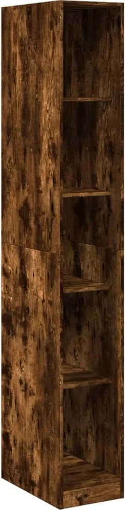Šatní skříň kouřový dub 30 x 50 x 200 cm kompozitní dřevo 3307706