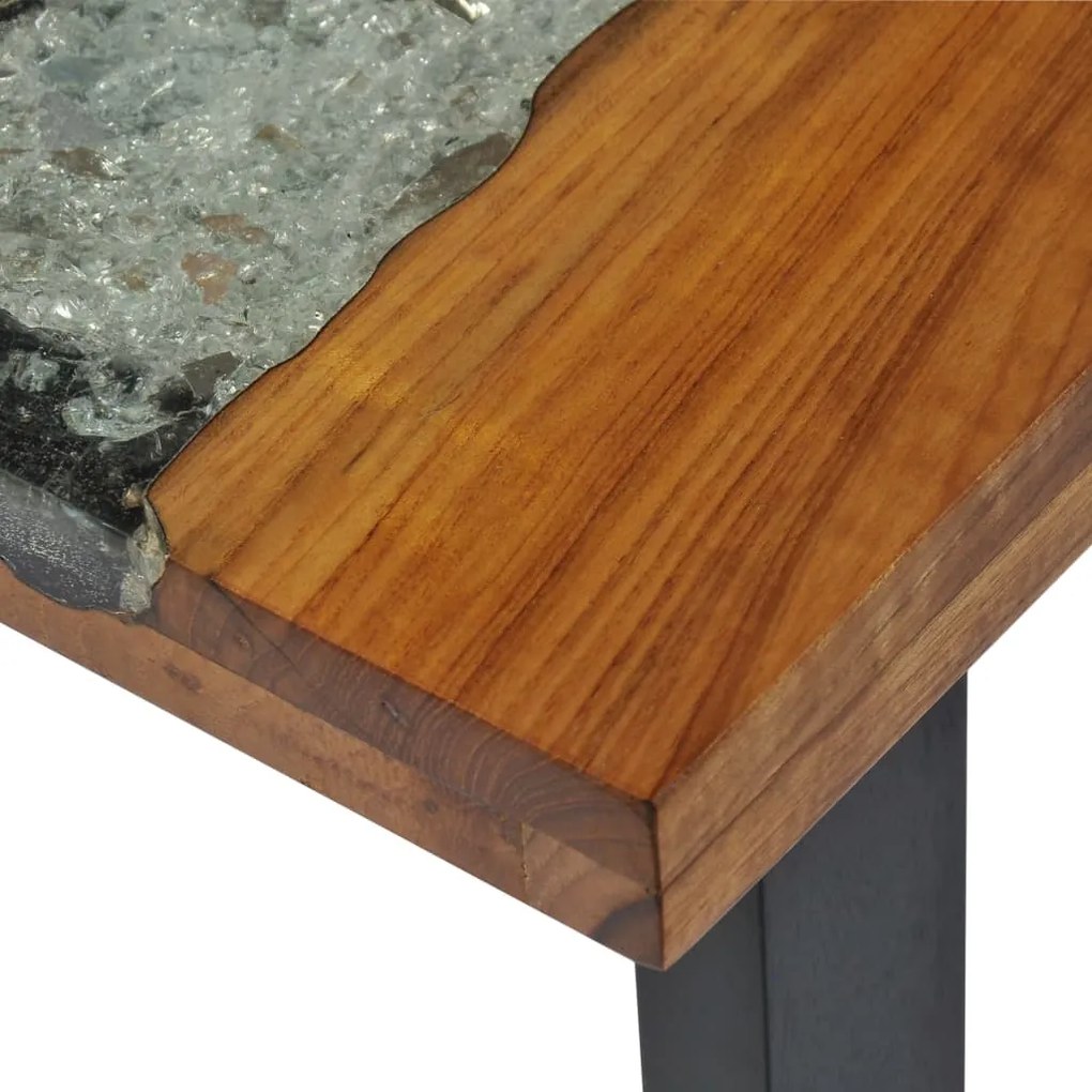 vidaXL Odkládací stolek, teak, 100x35x75 cm