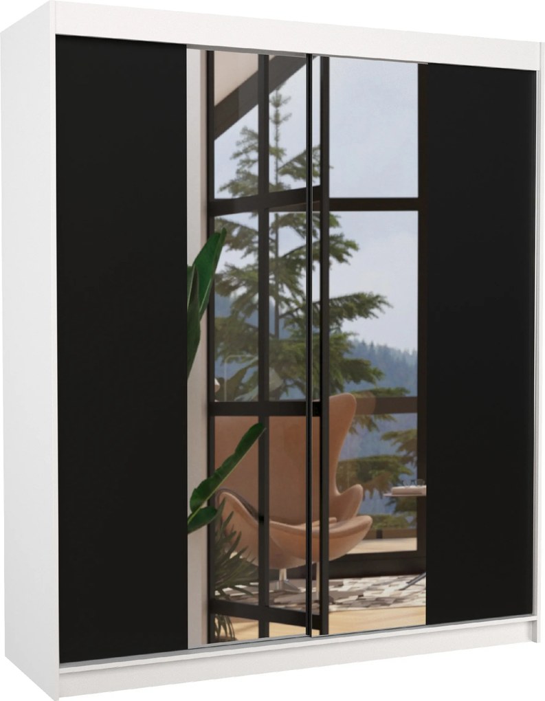 ADRK Furniture Posuvná skříň s zrcadlem BALANCE 180 ADRK-SW-BAL-WB-180
