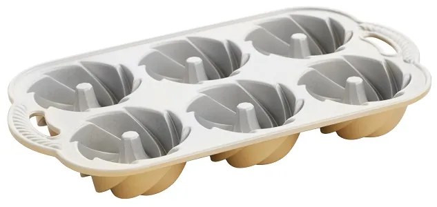 Nordic Ware Forma na 6 malých bábovek zlatá 6 x 160 ml