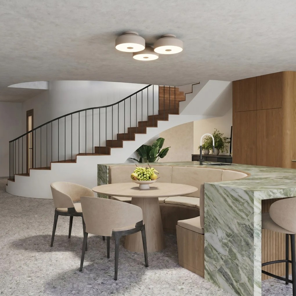 Sollux Lighting Stropní svítidlo OMIQ šedobéžové