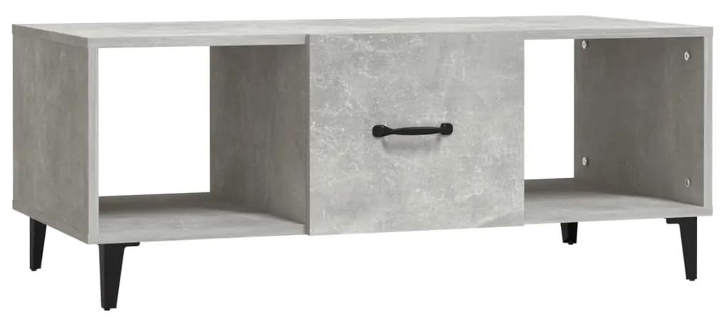 Konferenční stolek betonově šedý 102x50x40 cm kompozitní dřevo