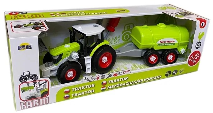 Dromader Traktor s cisternou na šroubování DIY