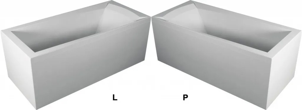 Teiko Hydromasážní obdélníková vana PORTA 160 LEVÁ 160x76x50 cm / objem: 245 l Hydromasážní systém: BASIC STL