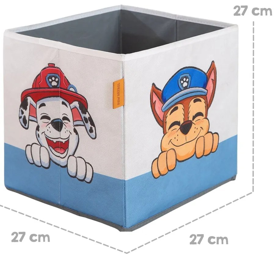 Látkové dětské organizéry na hračky v sadě 2 ks 27x27x27 cm Paw Patrol – Roba