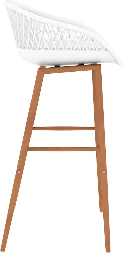 Barové stoličky 4 ks bílé 248165